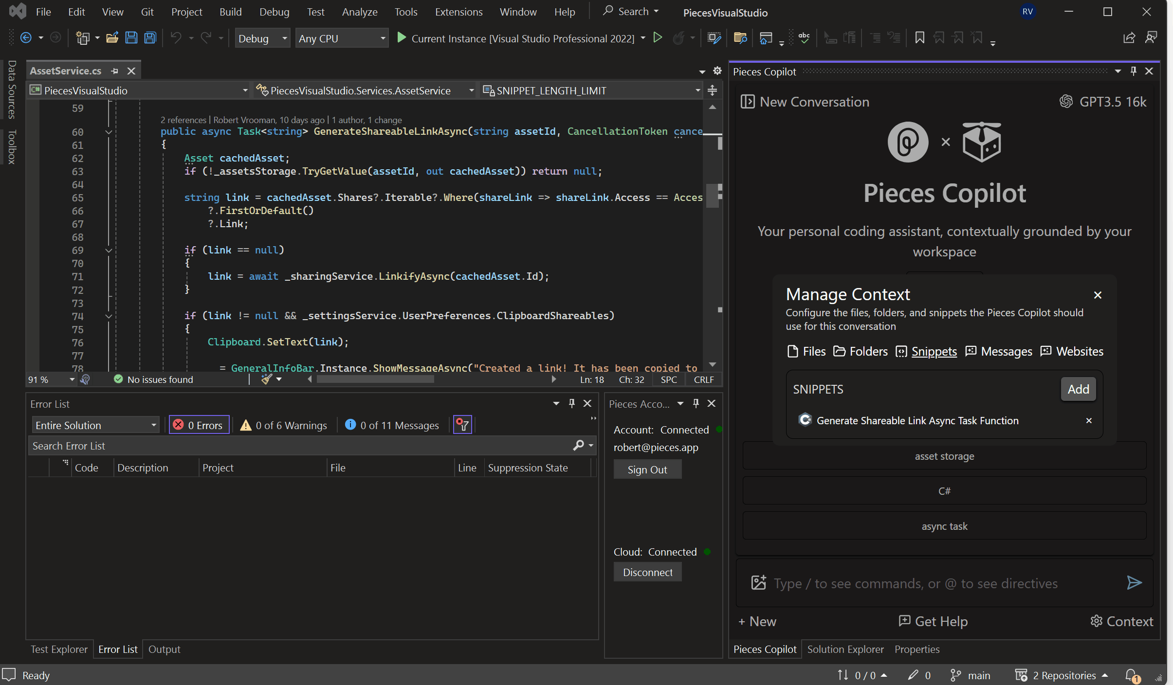 Pieces for Visual Studio - Visual Studio Marketplace
